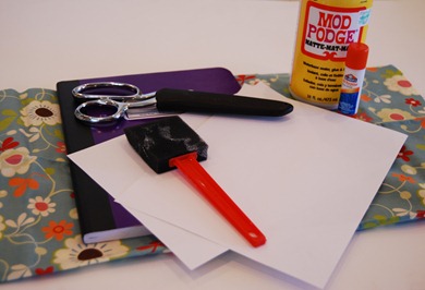 Fabric Covered Composition Book - Crap I've Made